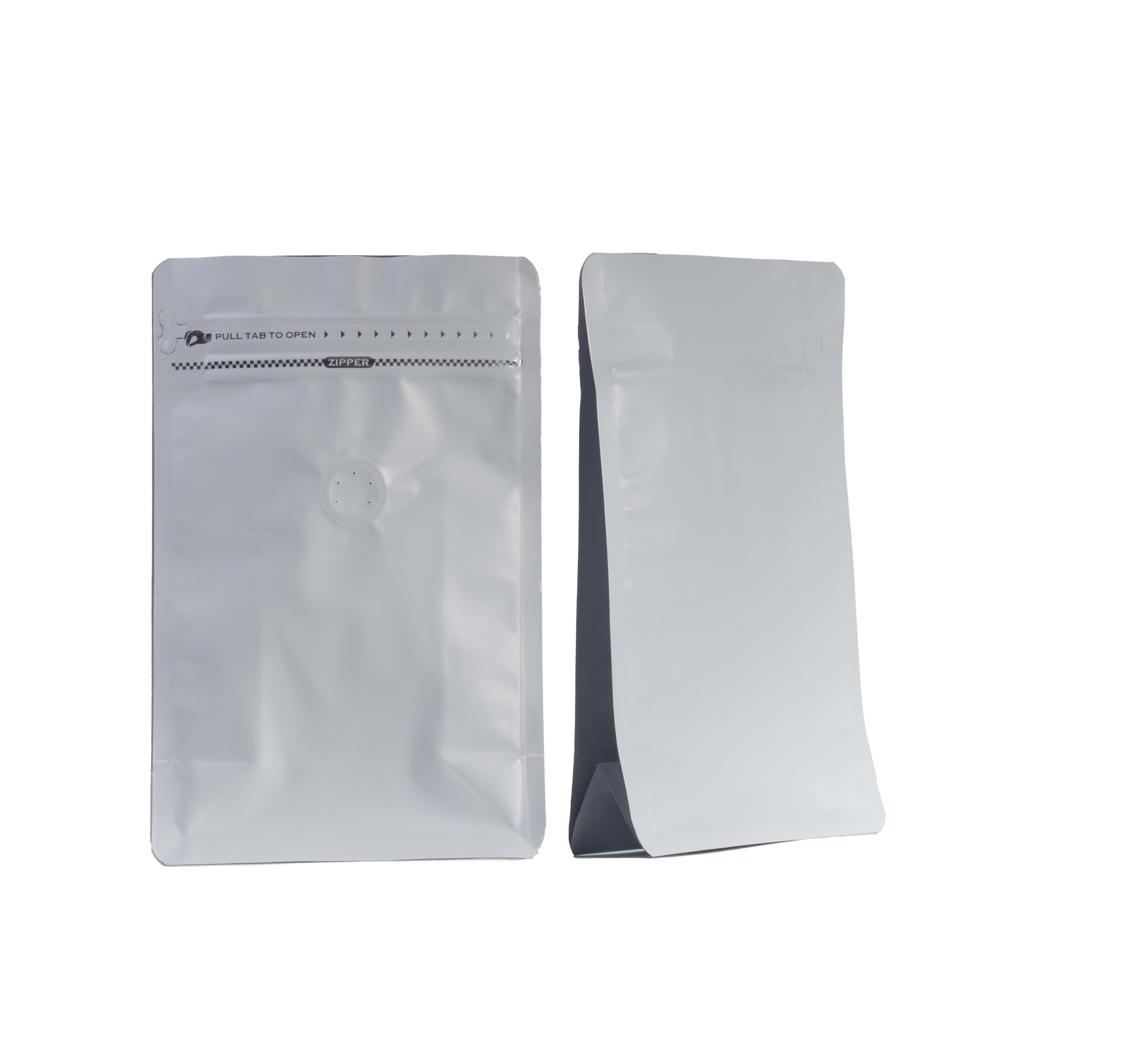 Белый Пакет с плоским дном, Pocket Zip, (Боковая застежка 250 г (130* ...